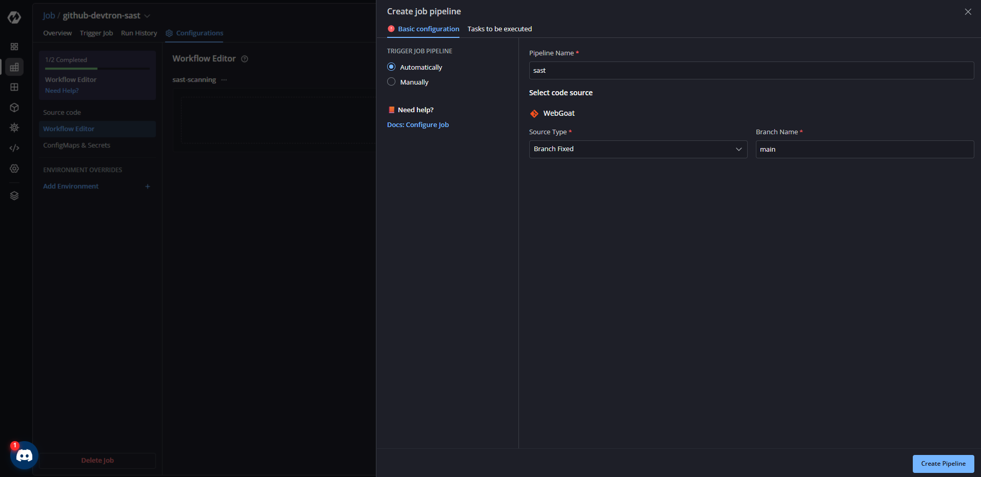 AccuKnox ASPM SAST on Devtron with GitHub Integration