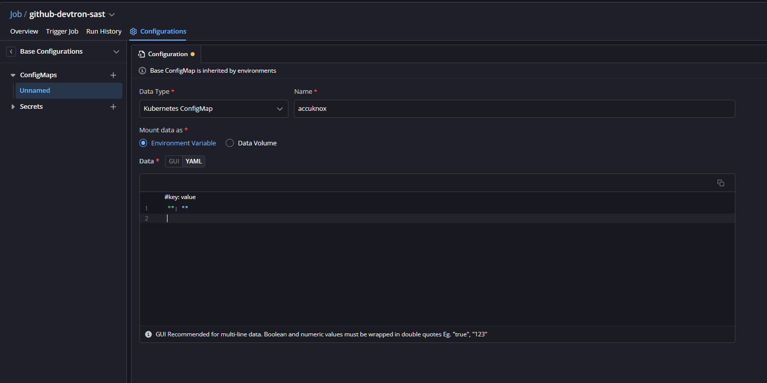 AccuKnox ASPM SAST on Devtron with GitHub Integration
